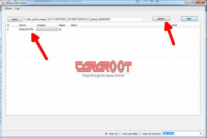 7 Langkah Flash Xiaomi Redmi 4A [Rolex] Lewat Fastboot Mode | CaraRoot.com